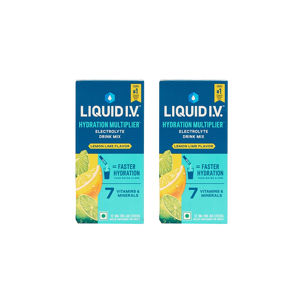 Liquid IV (Pack of 12) 2 Flavour Bundle (Lemon Lime)